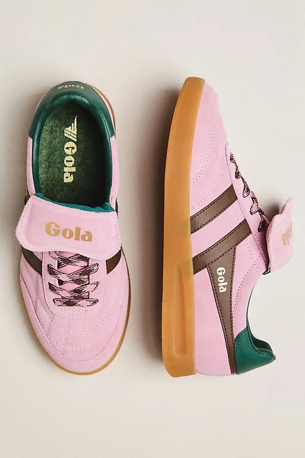 Gola Stadium '86 Suede Sneakers - Candy/dark Brown/evergreen/gum