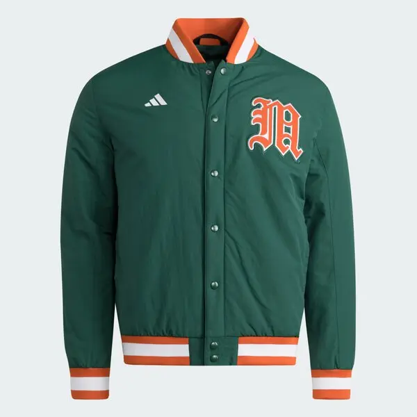 Adidas Miami Hurricanes Coaches Dugout Jacket