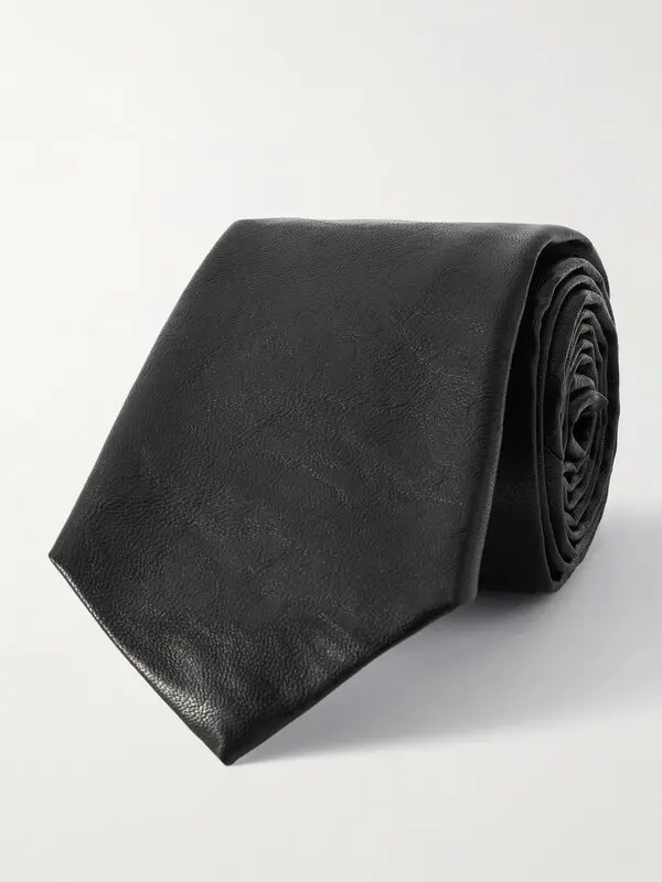 Our Legacy Full-grain Neck Tie - Black