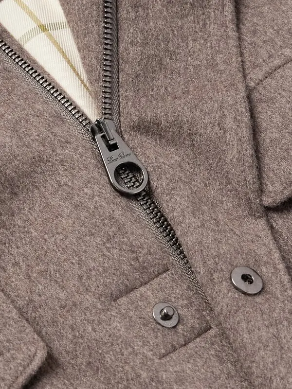 Loro Piana Traveller Padded Rain System® Cashmere Field Jacket - Brown