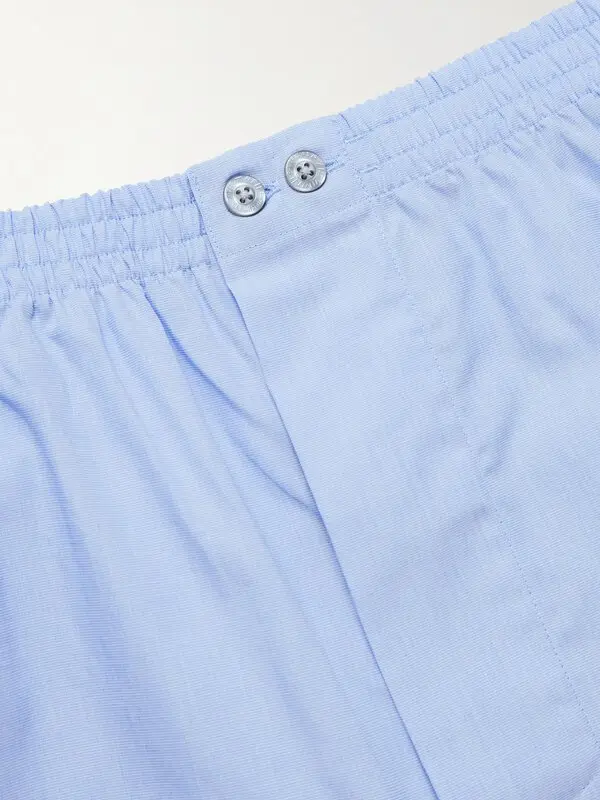 Zimmerli End-on-end Cotton Boxer Shorts - Blue