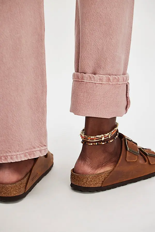 BIRKENSTOCK Arizona Sandals - Cognac Oiled Leather