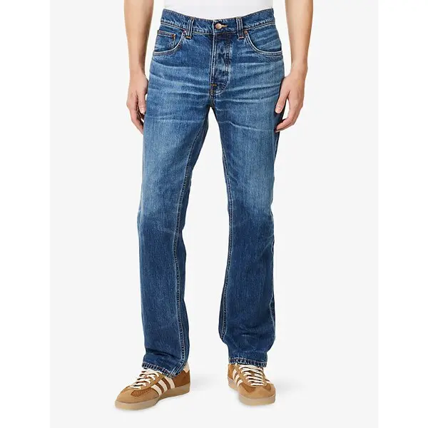 Nudie Jeans Solid Ollie Straight-leg Denim Jeans