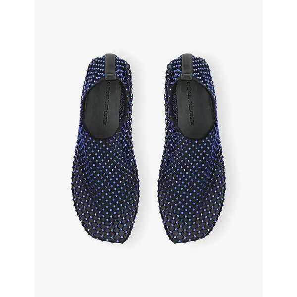 Christopher Esber Minette Mesh Ballet Flats - Blue/dark