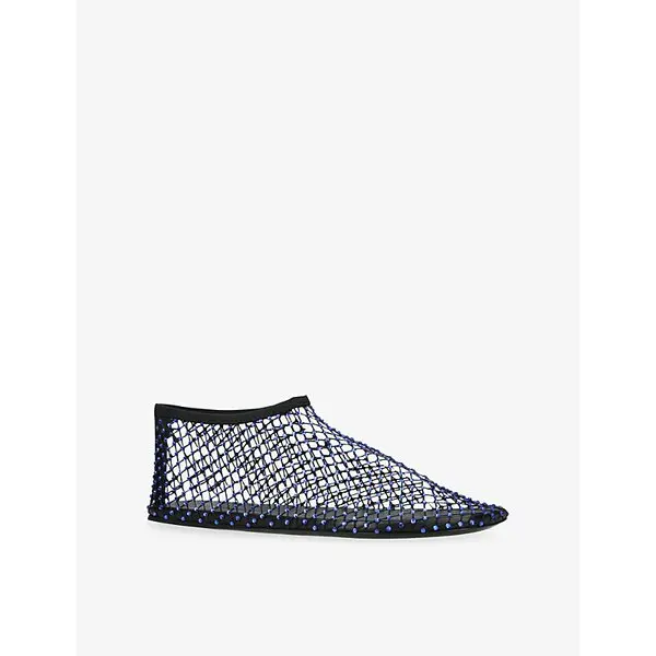 Christopher Esber Minette Mesh Ballet Flats - Blue/dark