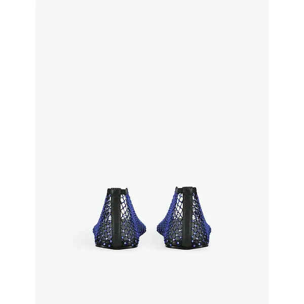 Christopher Esber Minette Mesh Ballet Flats - Blue/dark