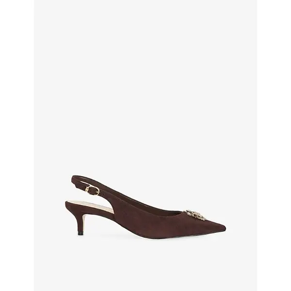 DUNE Suede Slingback Courts