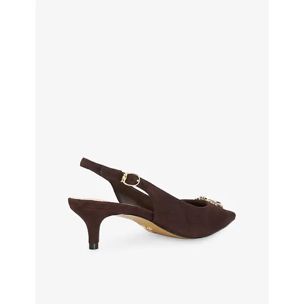 DUNE Suede Slingback Courts