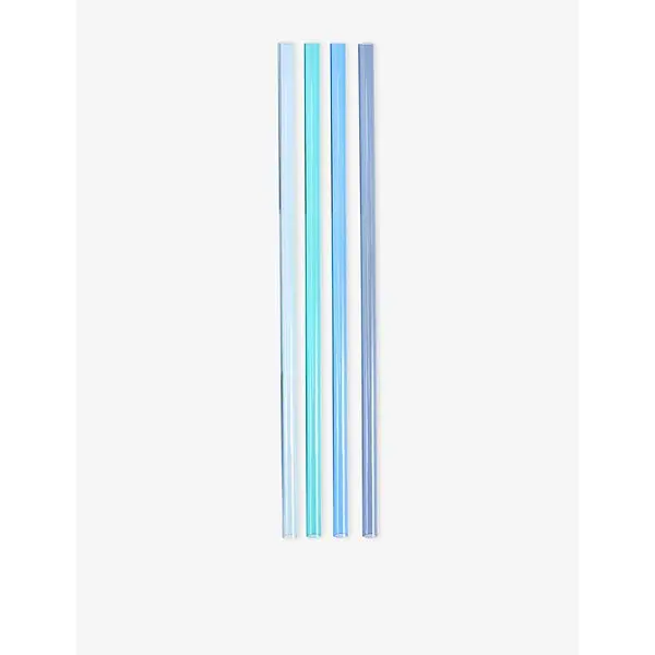 STANLEY Quencher® H2.0 Flowstate™ Plastic Tumbler Straws Pack Of Four - Blue Multi Pack