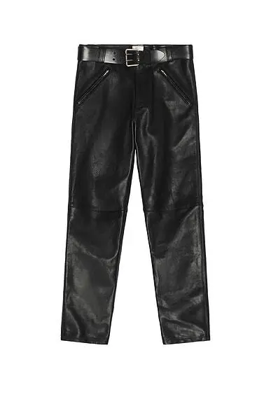 Saint Laurent Leather Belted Pants