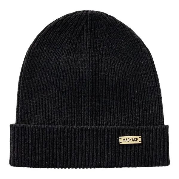 Mackage Dawson Rib Knit Beanie - Black