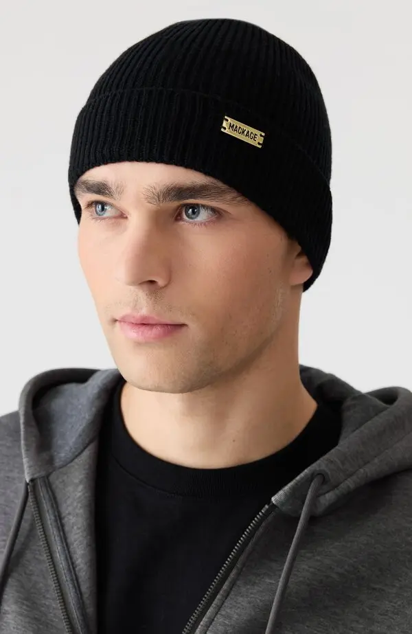 Mackage Dawson Rib Knit Beanie - Evergreen