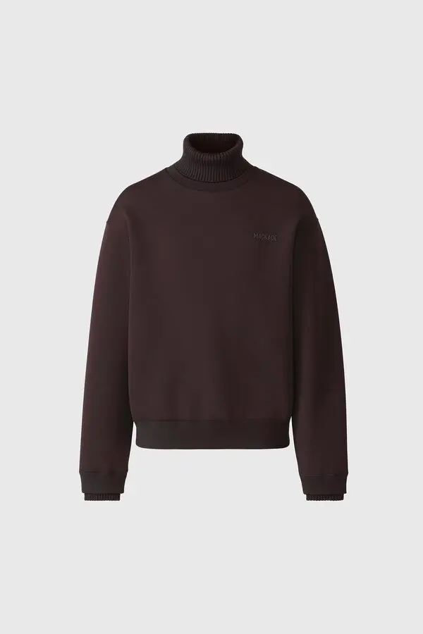 Mackage Legend Knit Cotton-blend Turtleneck Sweater - Coffee