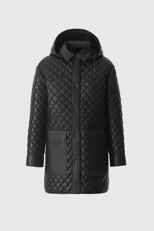 Mackage Litzy Quilted Leather Jacket - Black