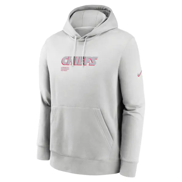 Nike Kansas City Chiefs Slot Receiver Club Nfl Pullover Hoodie - Grey