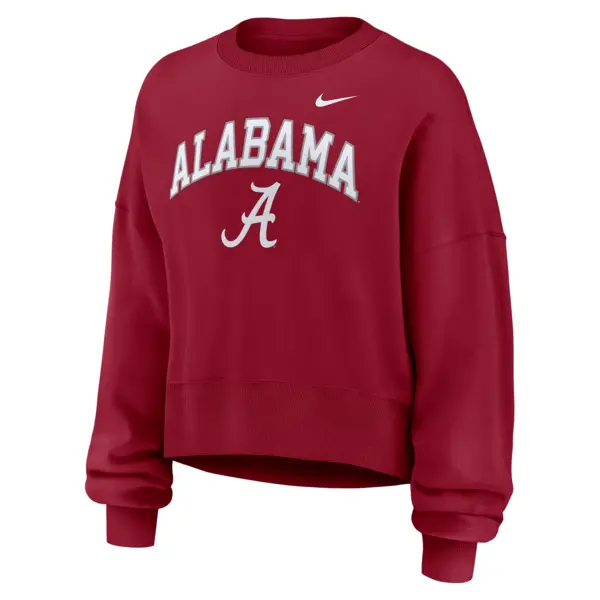 Nike Alabama Phoenix Arch College Pullover Crew - Red