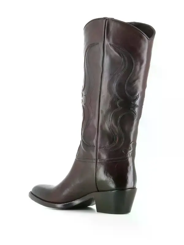Sartore Leather-stitched Boots