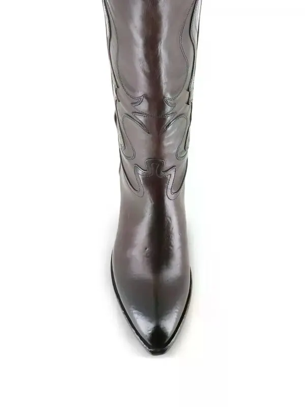 Sartore Leather-stitched Boots