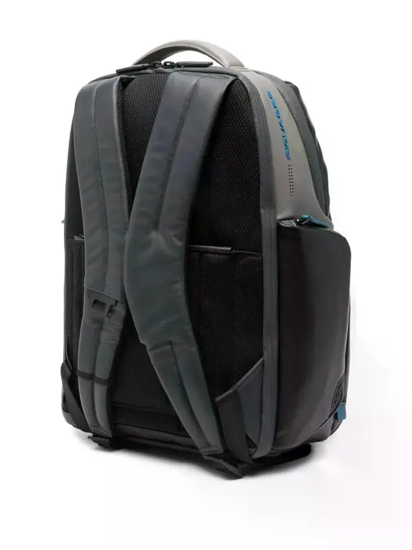 PIQUADRO Panelled Backpack - Grey