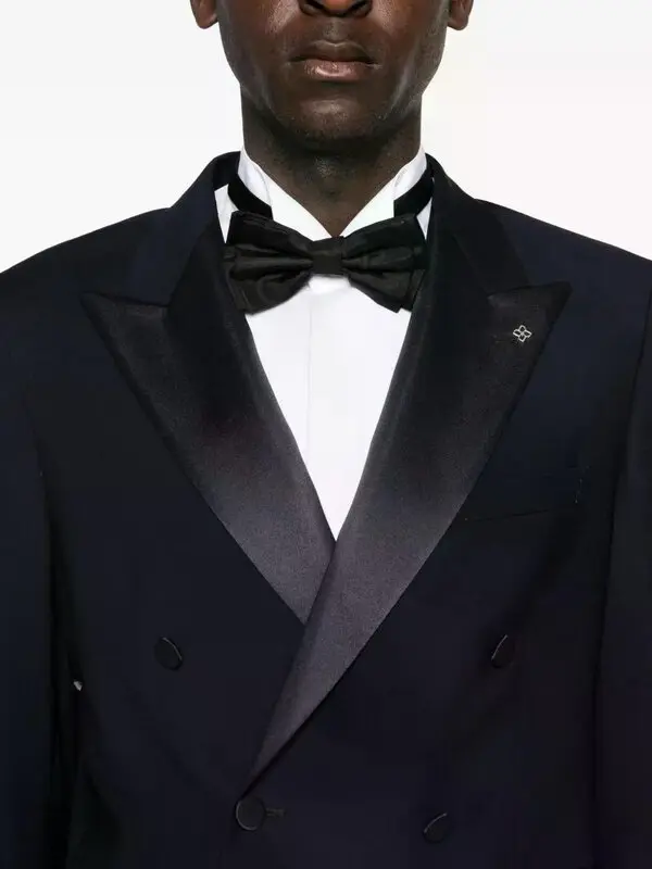 Tagliatore Double-breasted Peak-lapel Suit - Blue
