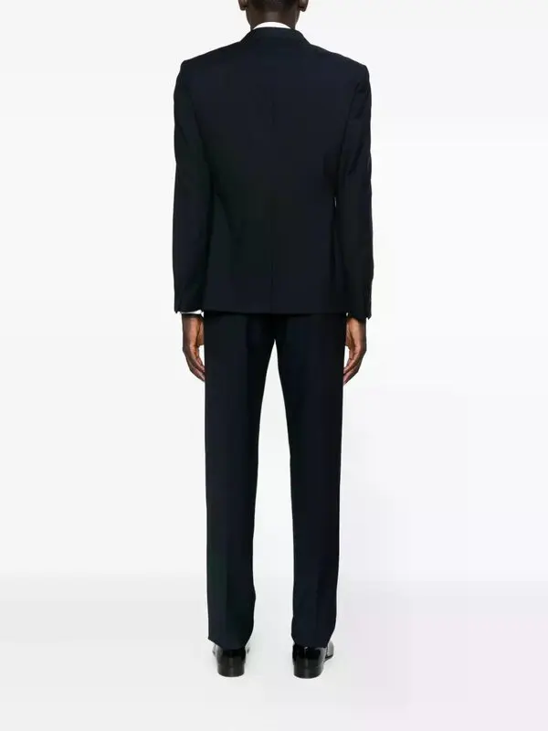 Tagliatore Double-breasted Peak-lapel Suit - Blue