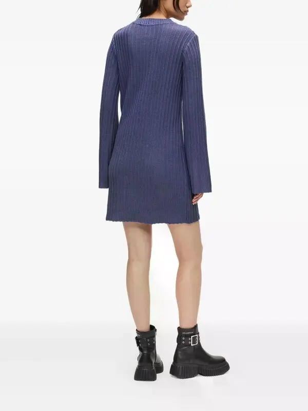 Karl Lagerfeld Ribbed High-neck Dress