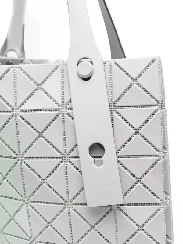 Issey Miyake Prism Plus Geometric-pattern Tote Bag - Grey