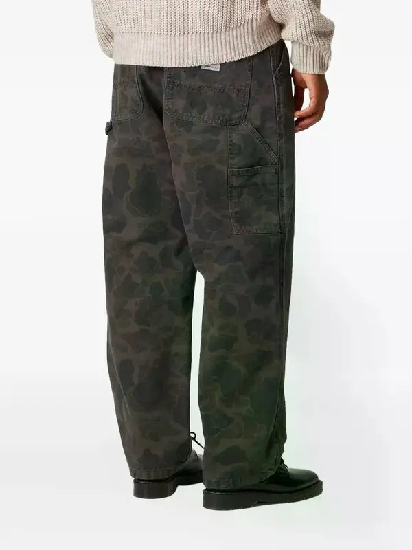 Carhartt Work In Progress Camouflage Cotton Trousers
