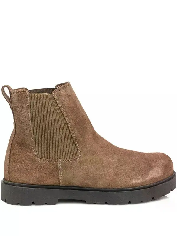 BIRKENSTOCK Elasticated-panel Suede Boots - Brown