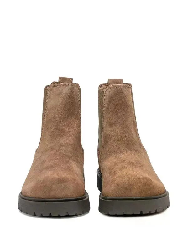 BIRKENSTOCK Elasticated-panel Suede Boots - Brown