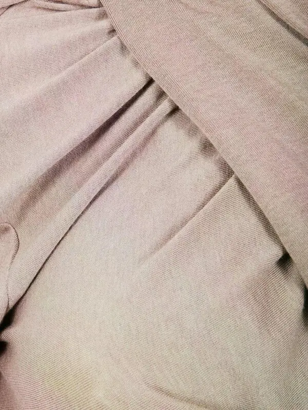 ENTIRE STUDIOS Cross-neck Draped Top - Neutrals