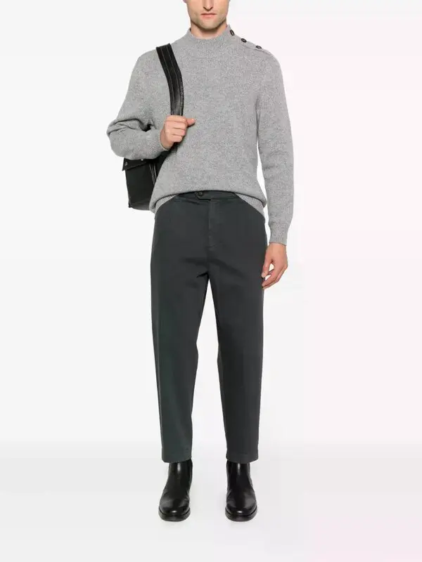 Eleventy Button-detailed Wool Sweater