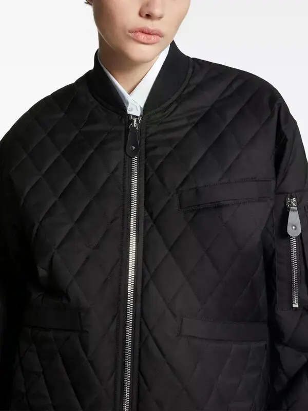 Dsquared2 Quilted Zip-up Bomber Jacket