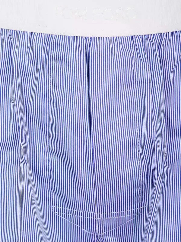 TOM FORD Striped-pattern Cotton Boxer Shorts