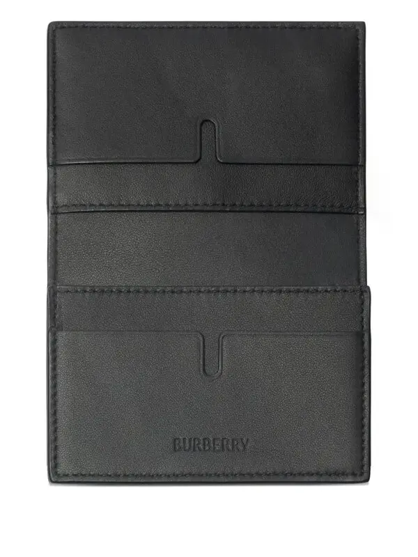 Burberry Check-pattern Knight-detail Cardholder