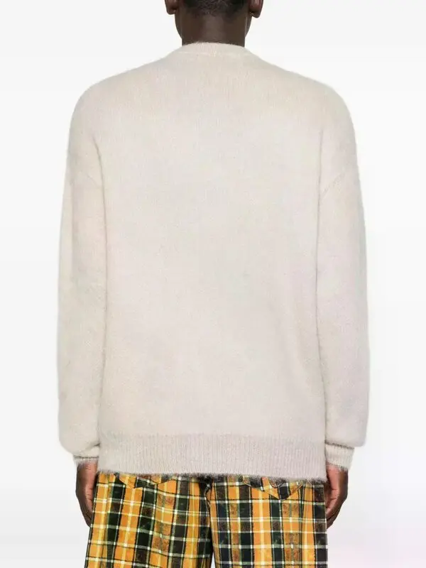 BONSAI Embroidered Yarn-detail Sweater - Neutrals