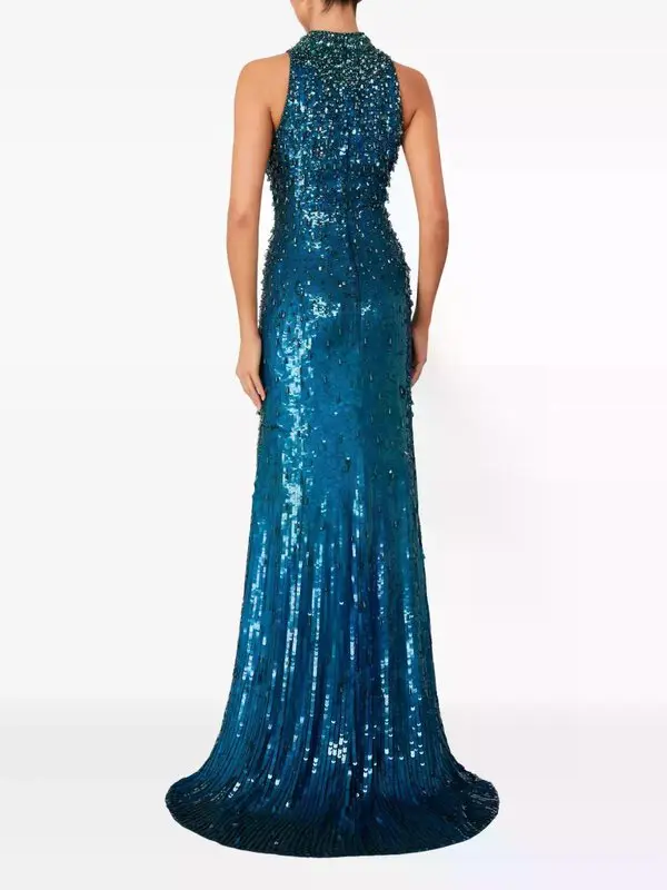 Jenny Packham Sequin-embellished Maxi Dress