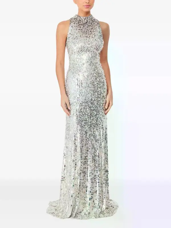 Jenny Packham Sequin-embellished Maxi Dress