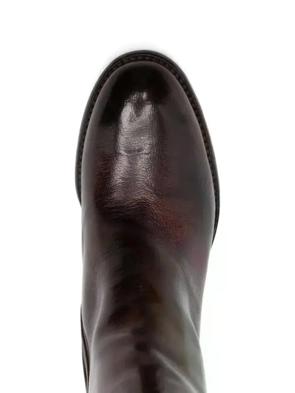 LEMARGO 50mm Leather Zipped Ankle Boots