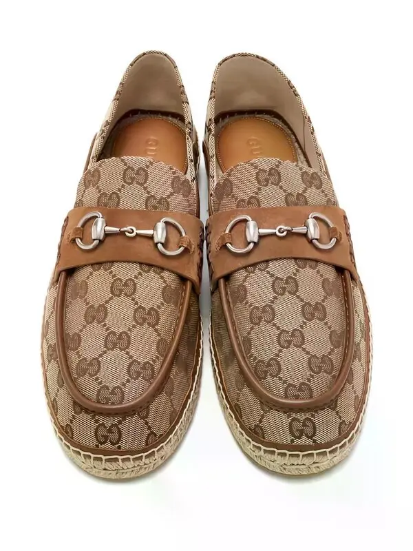 Gucci Monogram Horsebit Espadrilles