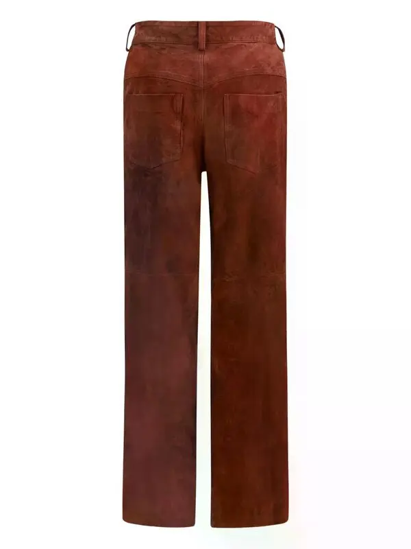 SALVATORE SANTORO Leather Straight Trousers
