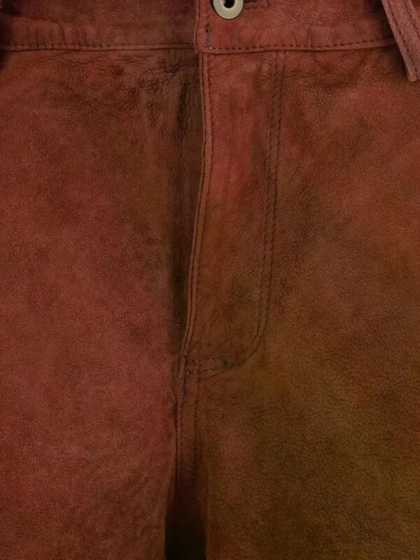 SALVATORE SANTORO Leather Straight Trousers