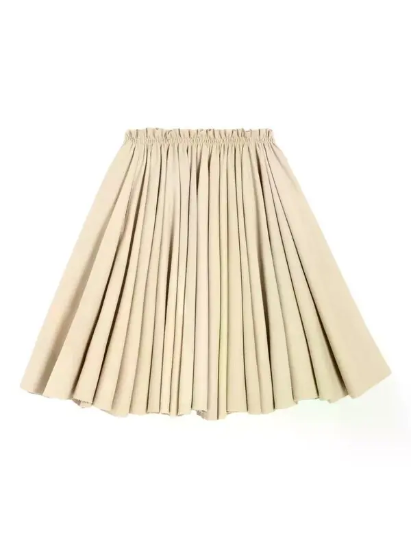 AMI Paris Corolla Wool Midi Skirt - Neutrals
