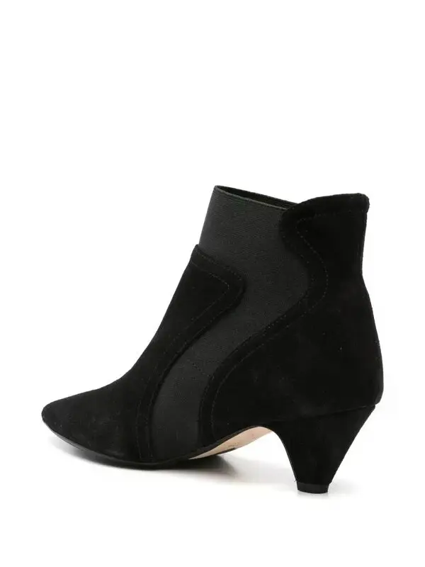 ANNA F. Pointed-toe Elastic Insert Boots
