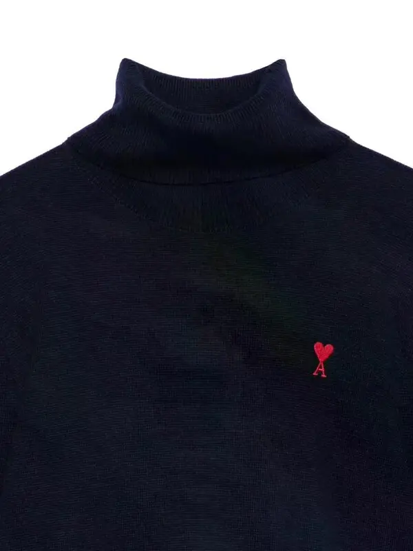 AMI Paris De Coeur Turtleneck Sweater