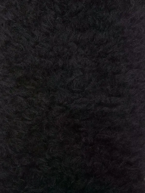 Acne Studios Logo-tag Faux-fur Scarf