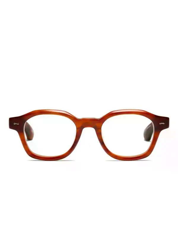 PETER AND MAY Skyloop Round-frame Glasses - Brown
