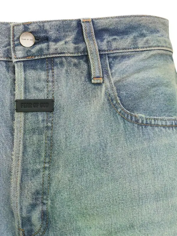 Fear Of God Distressed Cotton Jeans