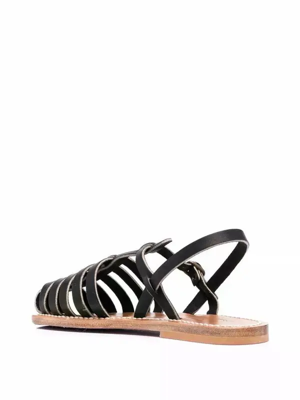 K.JACQUES Leather Open-toe Sandals