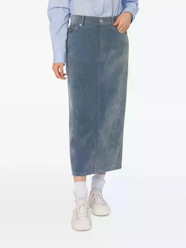 Moschino Midi Button-fastening Denim Skirt